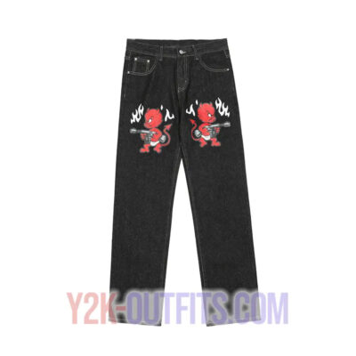 Y2K Devil Jeans | Y2K Outfits